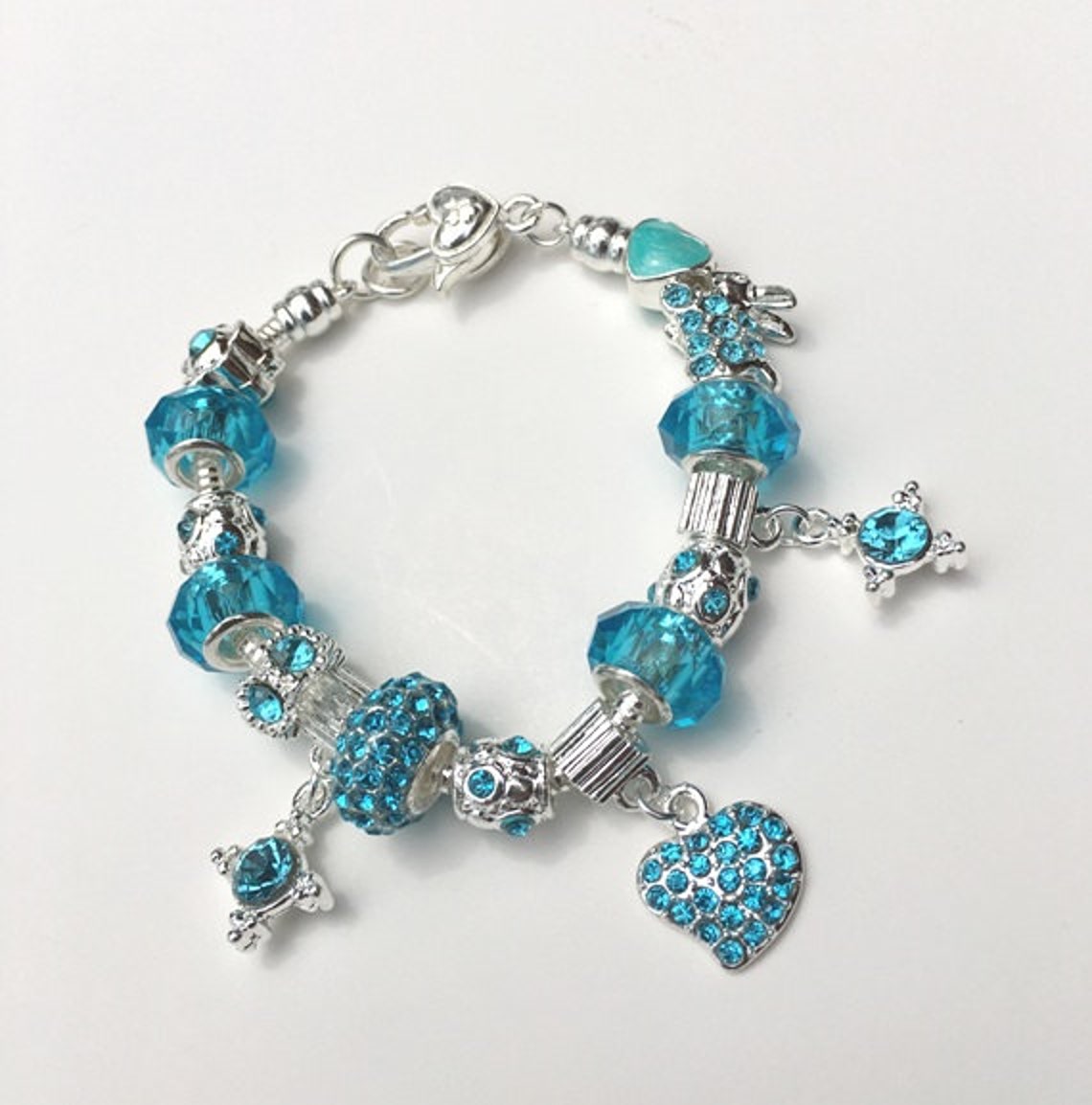 Ladies Bracelet With Euro Charms, Womens Bracelets, Euro Bead Bracelet ...
