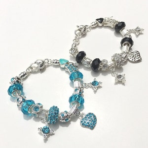 Ladies Bracelet With Euro Charms, Womens Bracelets, Euro Bead Bracelet ...