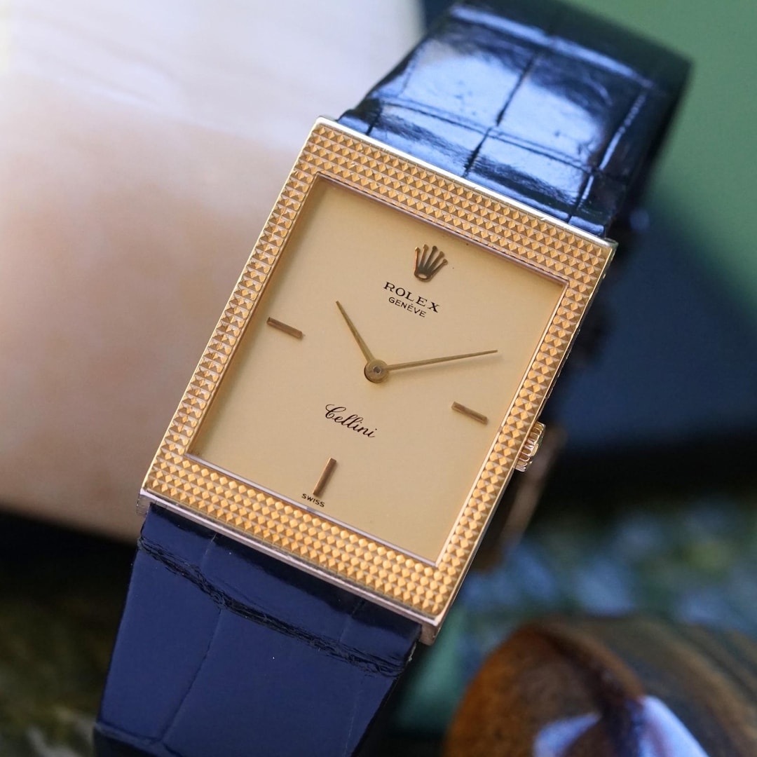 Rolex Cellini Ref. 4127 Hobnail 18k Yellow Gold Manual 1976 - Etsy