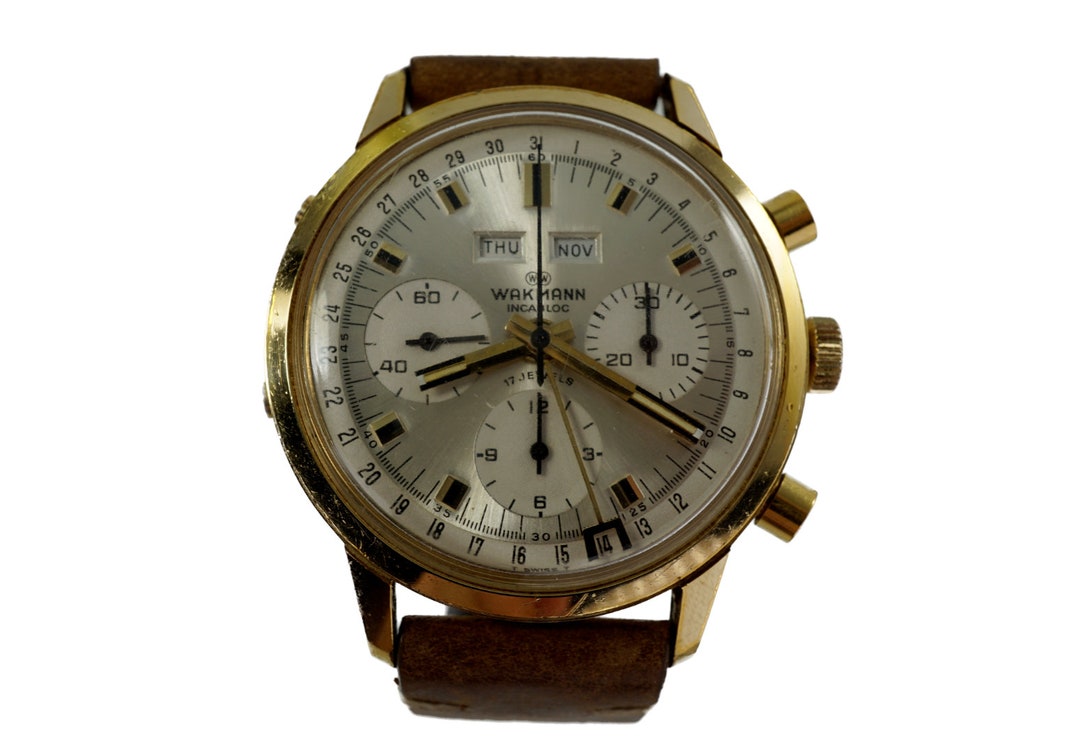 Modern Wakmann Chronograph Triple Calendar 1315.01.74 Valjoux 730 C ...