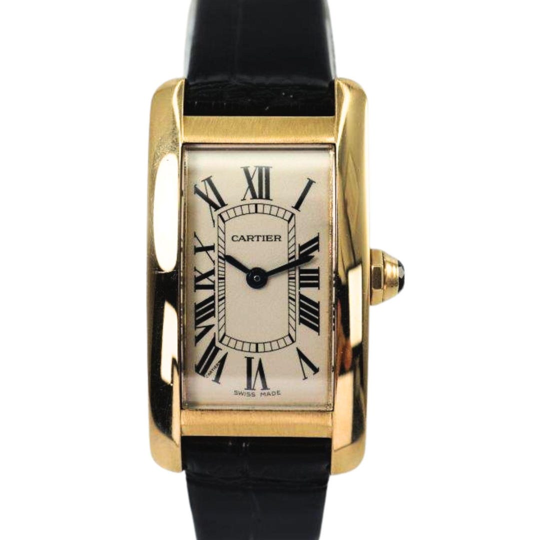 Cartier Tank Americaine Small 19 Mm Ref. 2482 18k Yellow Gold Mint ...