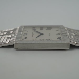 Vacheron Constantin 18k White Gold Brick Bracelet Watch Ref. 7186 Box ...