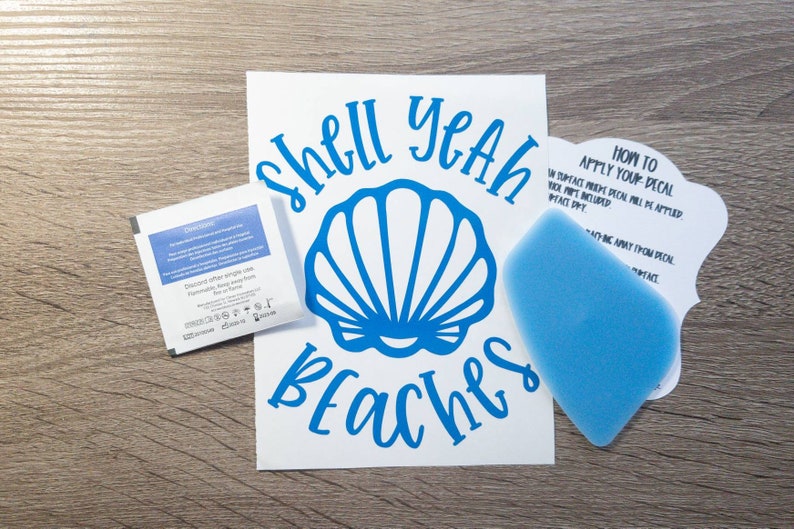 Shell Yeah Beaches Funny Car Decal Computer Decal Beach - Etsy