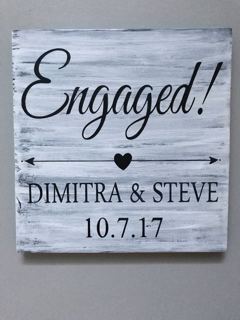 Engaged Sign. Custom wedding decor | Etsy