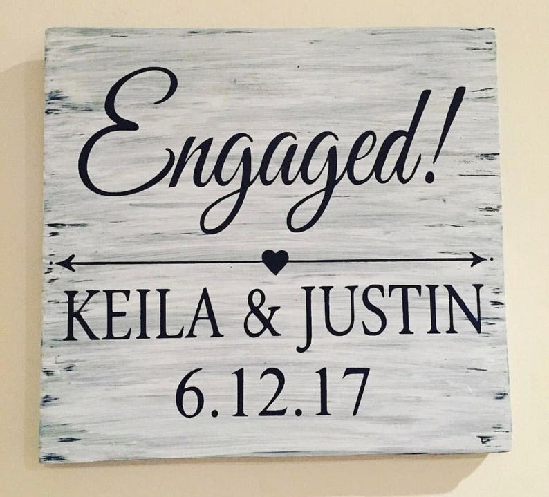 Engaged Sign. Custom wedding decor | Etsy