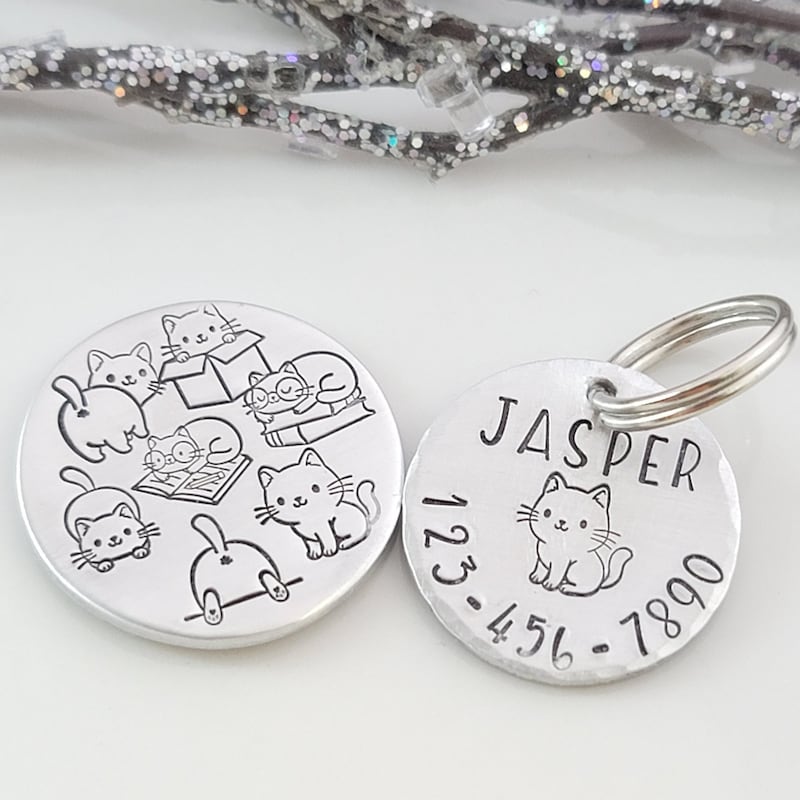 Cat Tags - Etsy