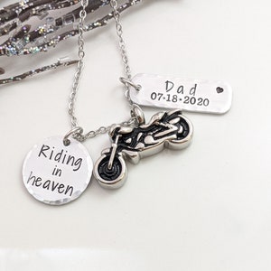 Motorcycle Urn - Personalized Urn Necklace - Riding in Heaven - Ashes ...