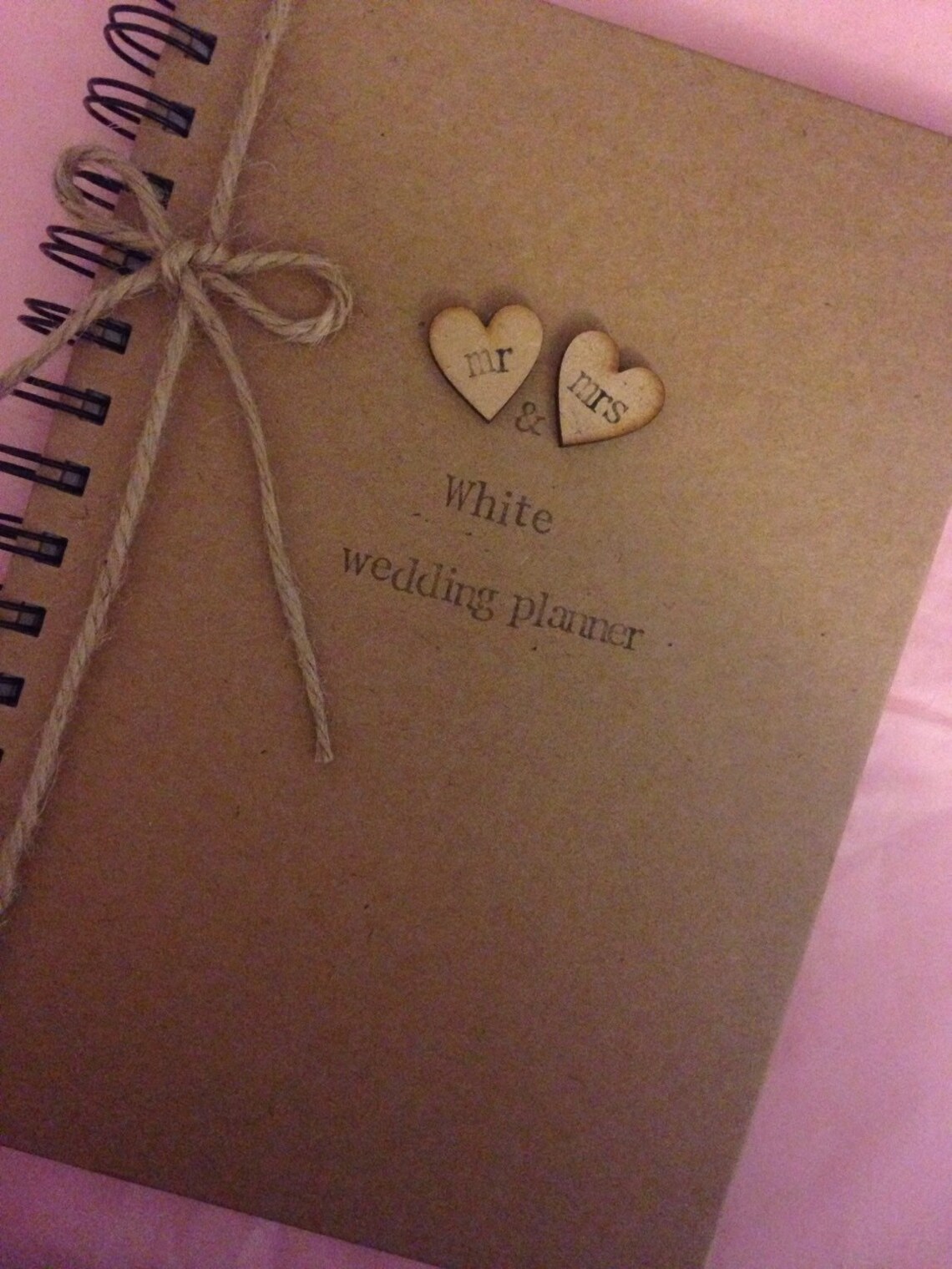 Wedding Planner, Wedding Jotter, Wedding Notebook, Personalised Wedding ...