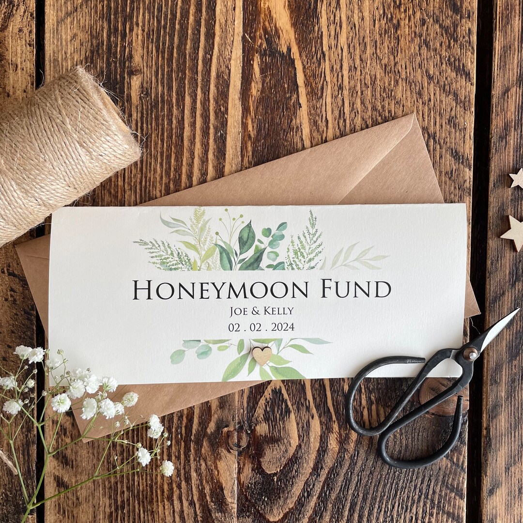 Wedding Money Card | Rustic Wedding | Honeymoon Money Wallet | Wedding ...