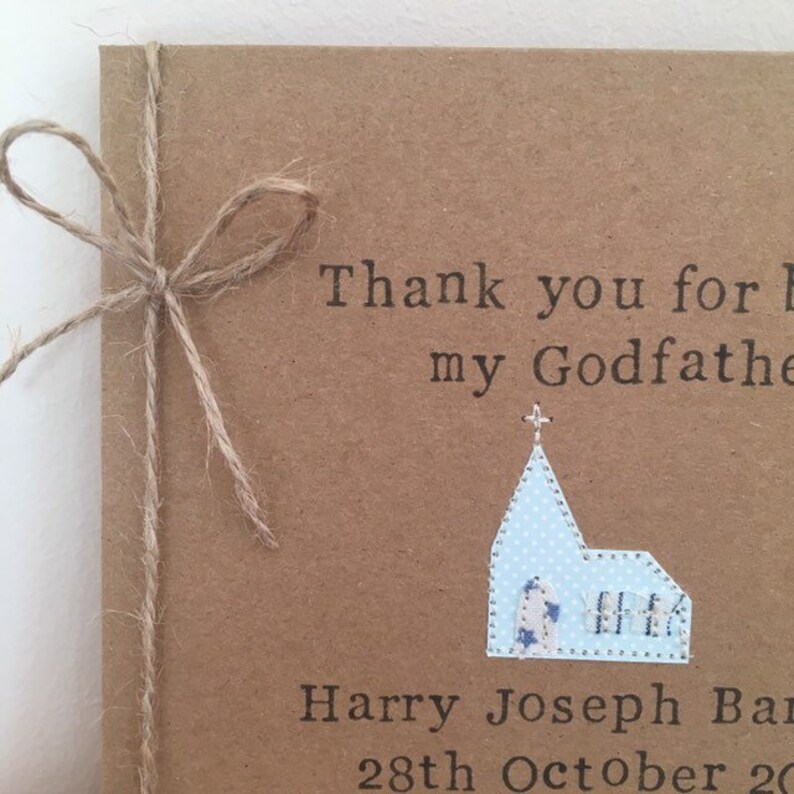 Personalised Christening Thank You Card Thank You for Being - Etsy