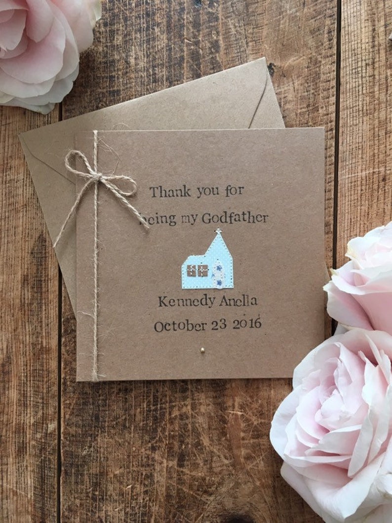 Personalised Christening Thank You Card Thank you for being | Etsy