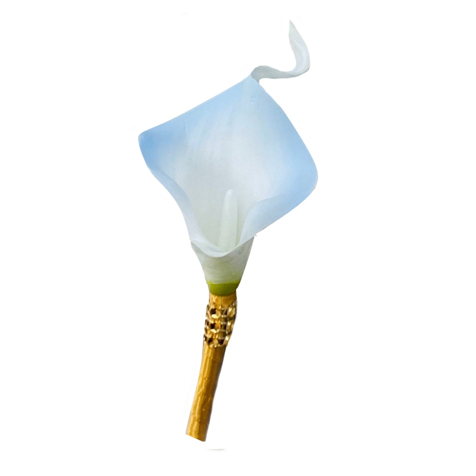 Real Touch Calla Lily Ice Blue Grey or Gold Theme Wedding - Etsy