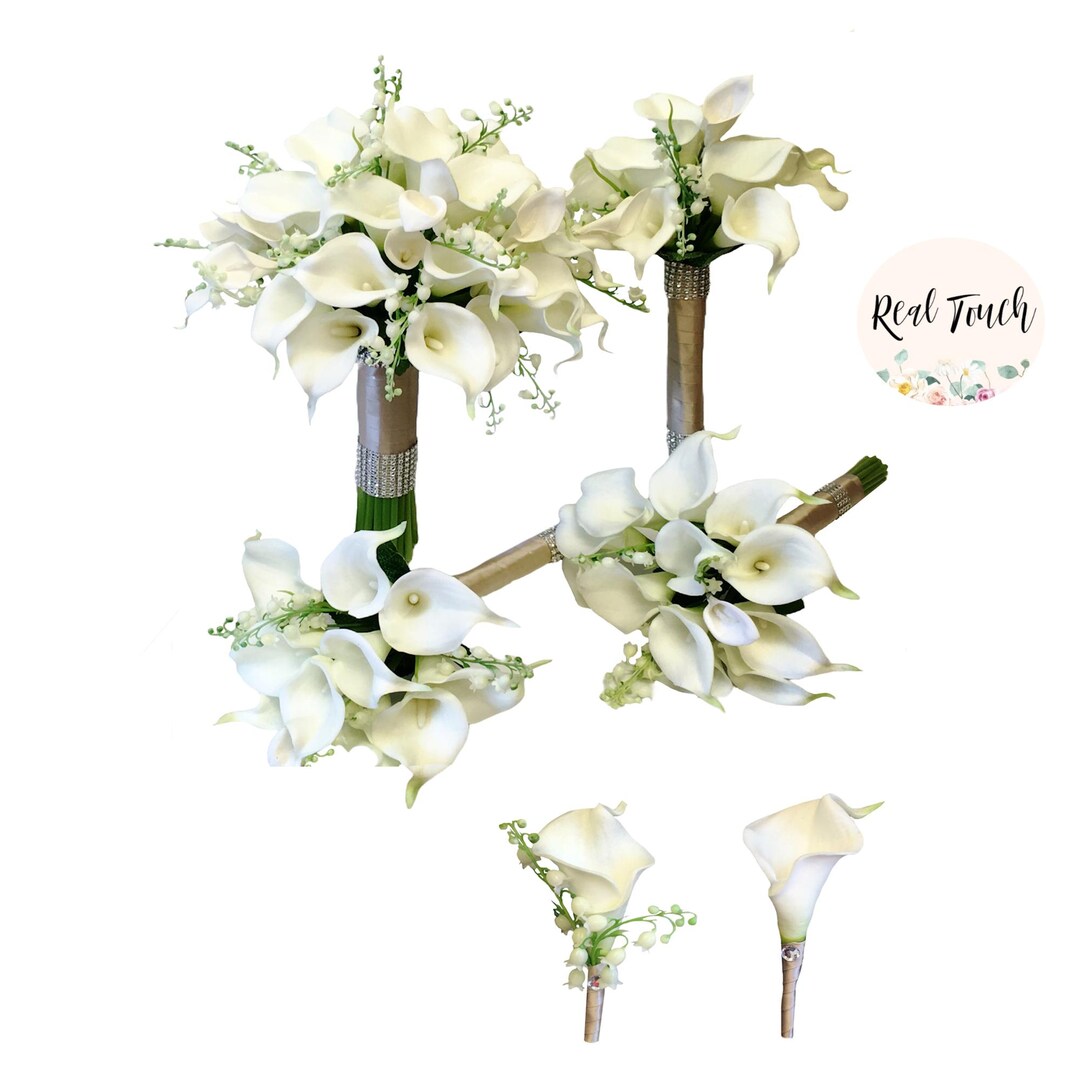 Build Your Package-real Touch Calla Lily-lily of the Valley - Etsy