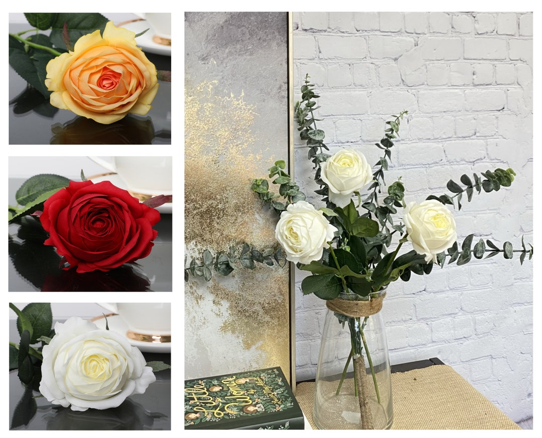 Pack of 3-stunning 17long Stem Real Touch Rose-home Centerpiece Wedding ...
