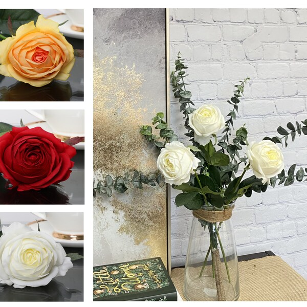 Real Touch Roses - Etsy