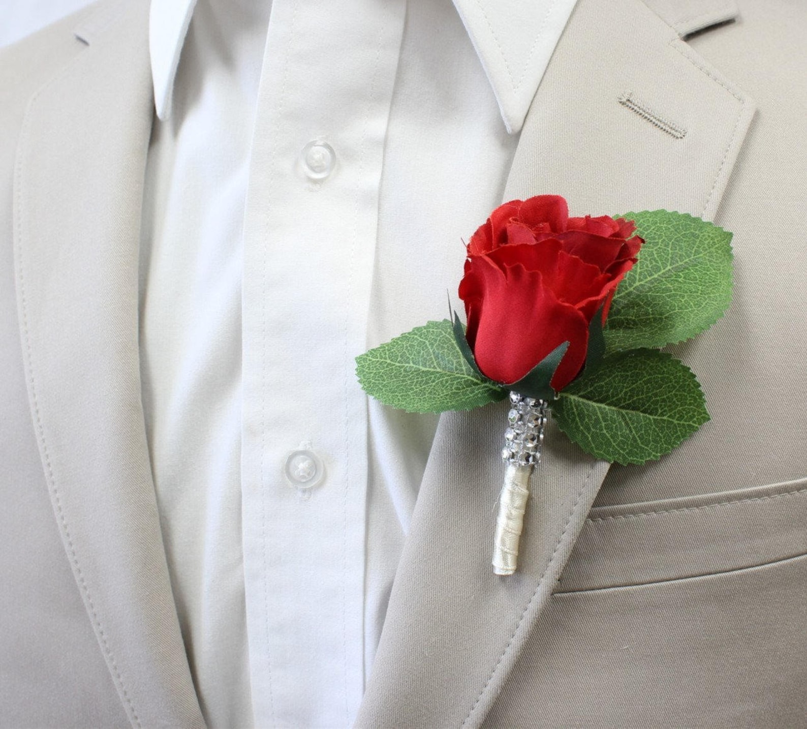 Boutonniere-nice Hand-crafted Rosebud Keepsake Artificial - Etsy