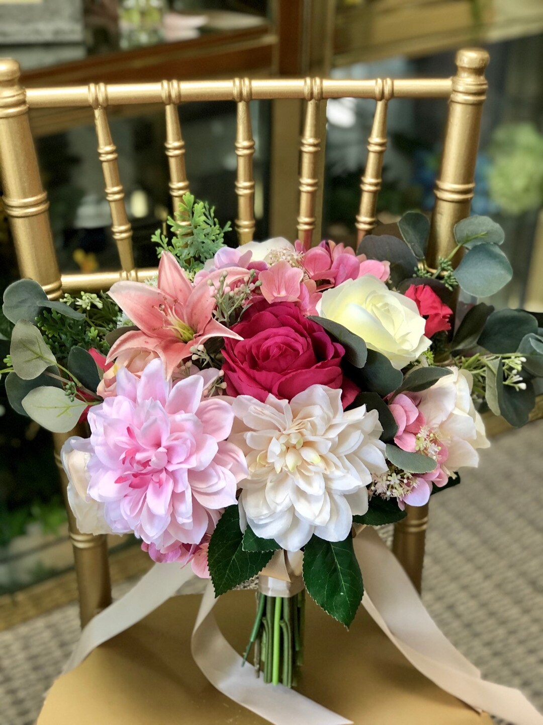Rustic Wedding Flowers in Shades of Pink Blush Begonia Ivory - Etsy