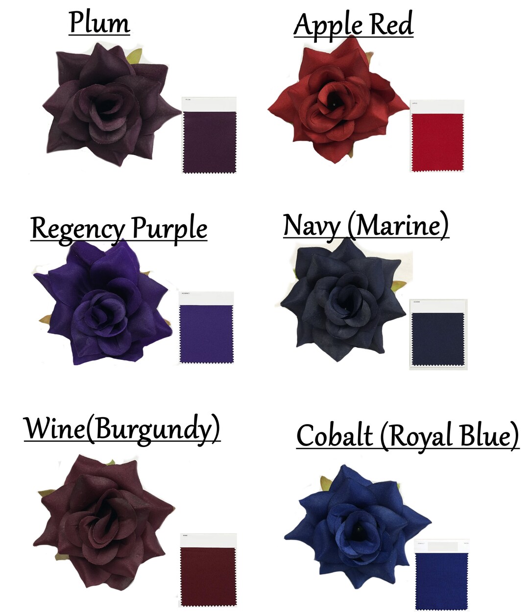 Open Rose Color Samples Loose Flower Heads 1pc Pick Colors - Etsy