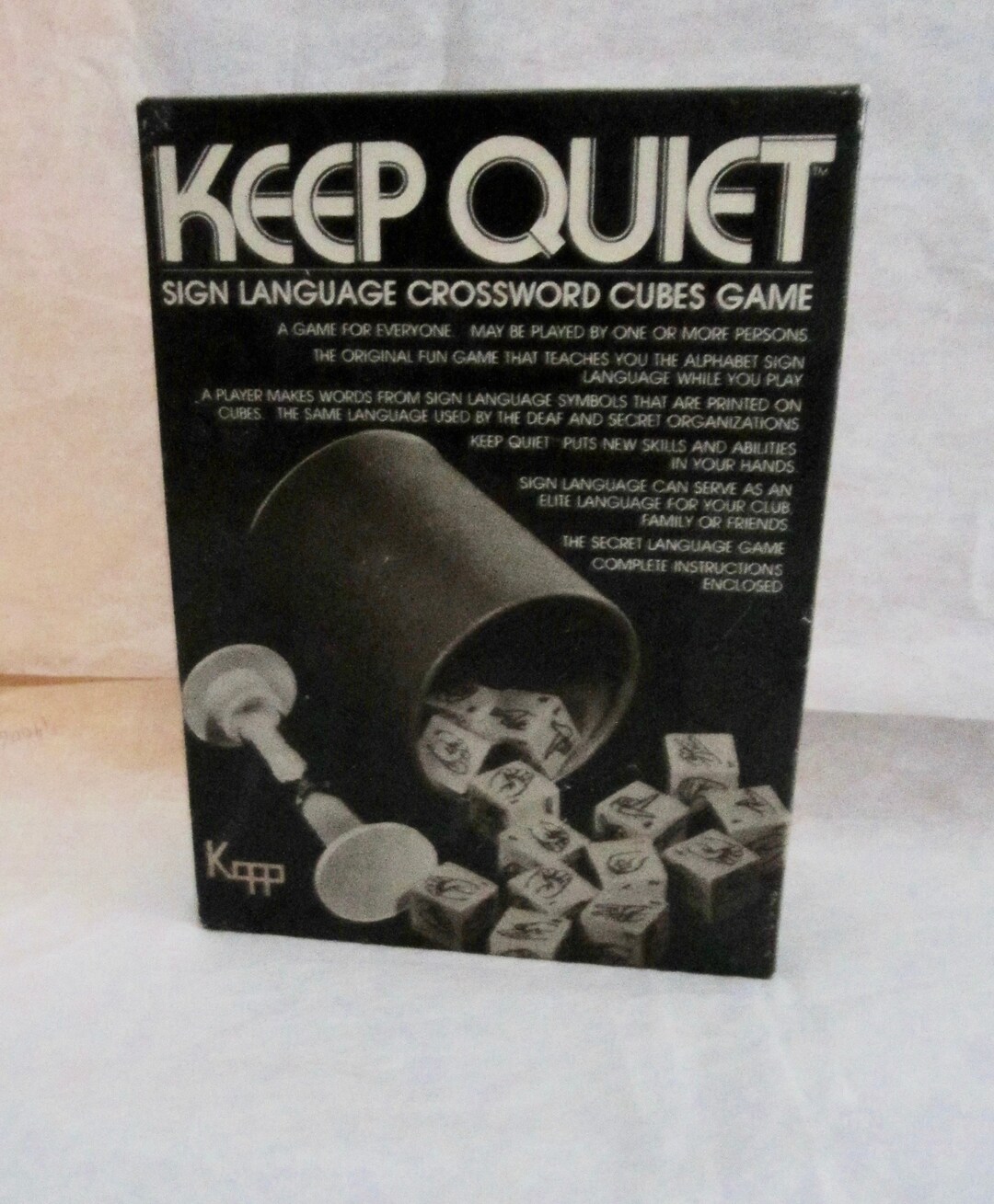 Vintage Deaf Game Keep Quiet Sign Language Game American Sign Language ...