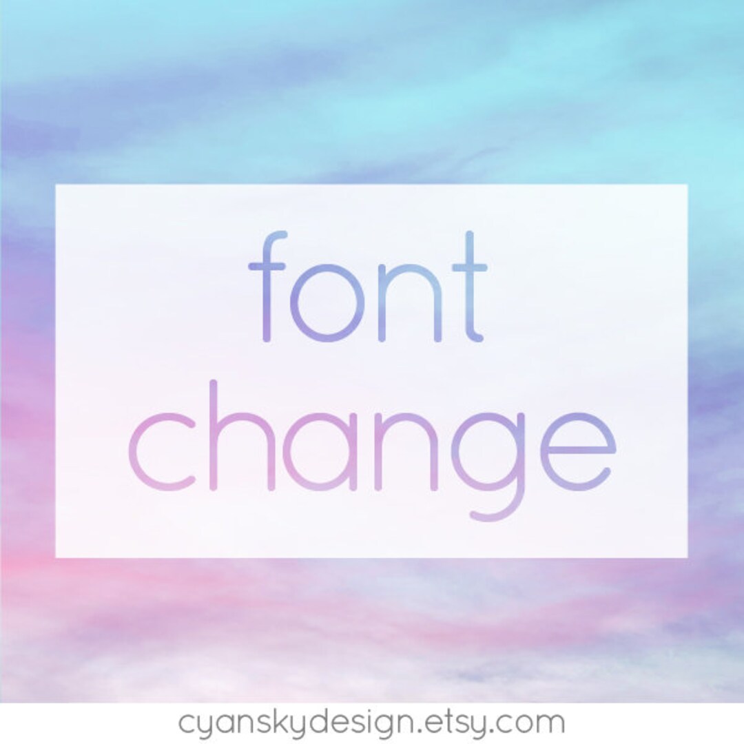 Font Change ADD-ON - Customize Font Style on Pre-made Shop Branding ...