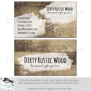 Business Cards Custom Personalized Cards & Logo Label Set Choose Any ...