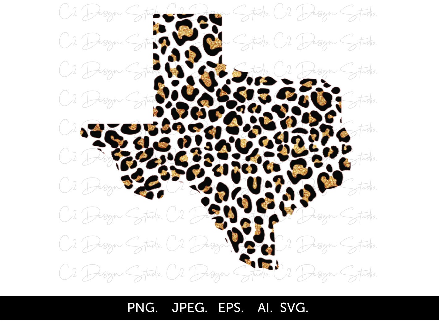 Texas Leopard Print - Etsy