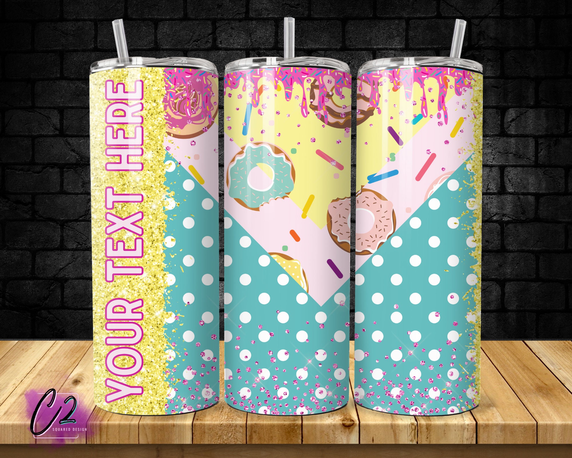 Editable V-split Tumbler Design: Seamless Personal Touch in Canva ...