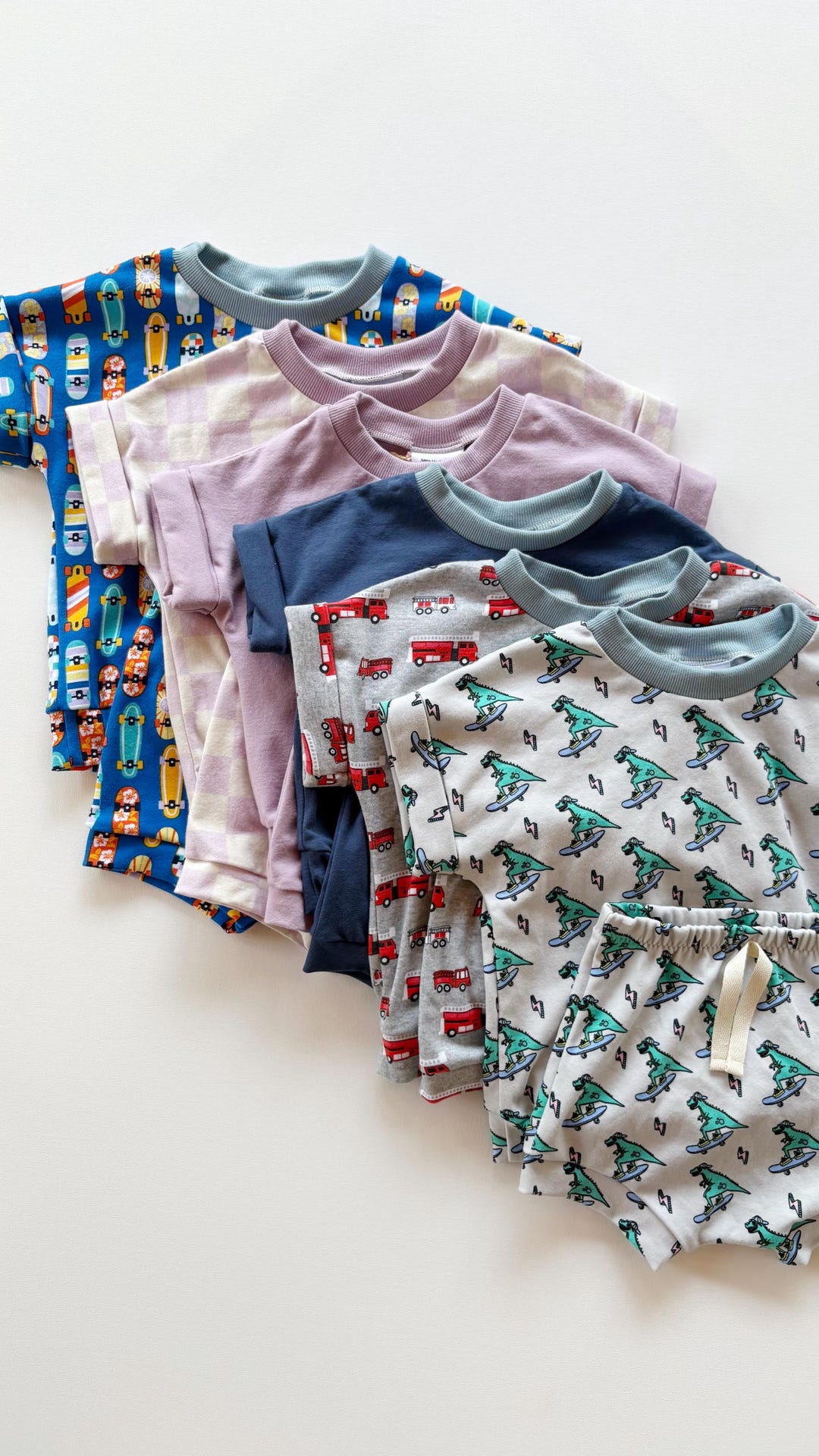 Toddler Boy Two Piece Summer Outfit, Boxy Tee and Shorts Active Set ...