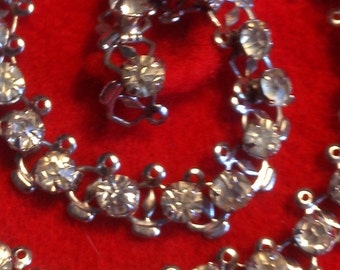 Fake diamond necklace | Etsy