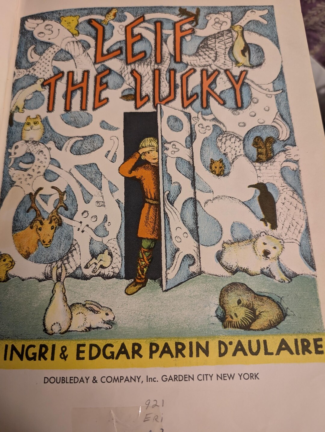 Leif the Lucky Leif Erickson Scandinavian Story Book Huge History ...