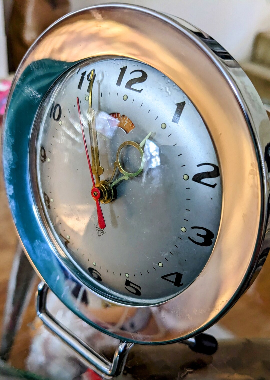 Cool Silver Chrome Clock From 1980s - Etsy