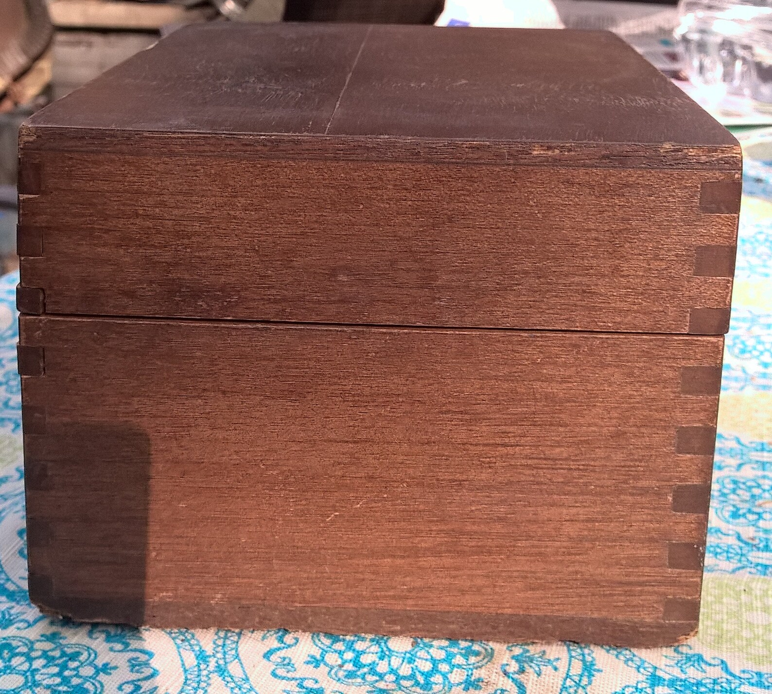 Wooden Library Card File Box Vintage Storage Box Original Wood | Etsy