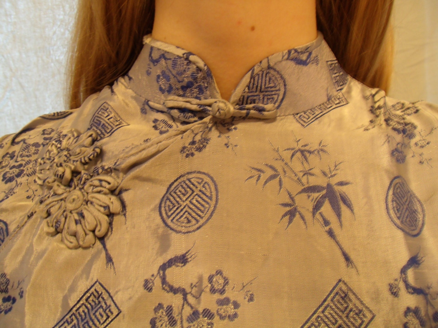 Dress Chemsong Stunning Silk Asian Dress Vintage | Etsy