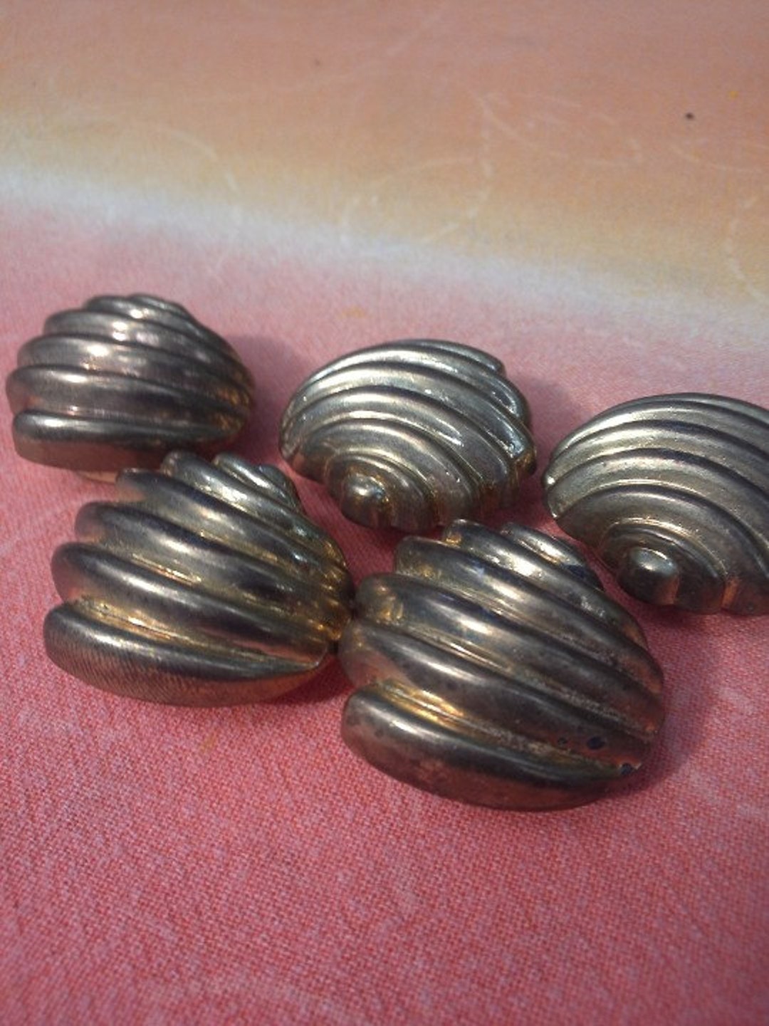 Brass Button Set in Plastic Case - Etsy