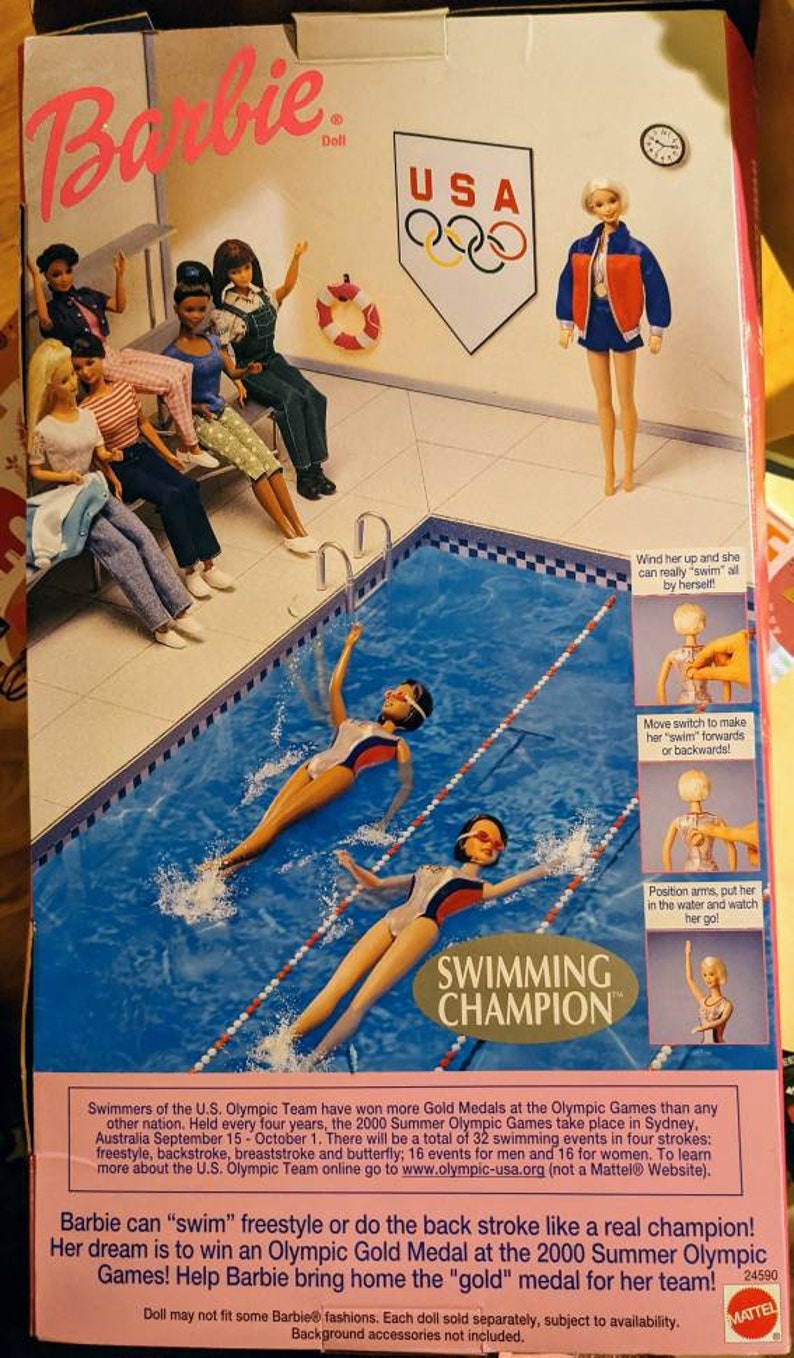 Barbie Olympic Swimmer Gold Medal - Etsy