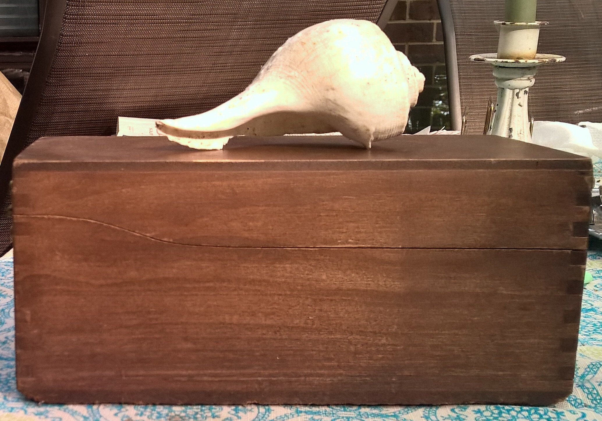 Wooden Library Card File Box Vintage Storage Box Original Wood Finish ...