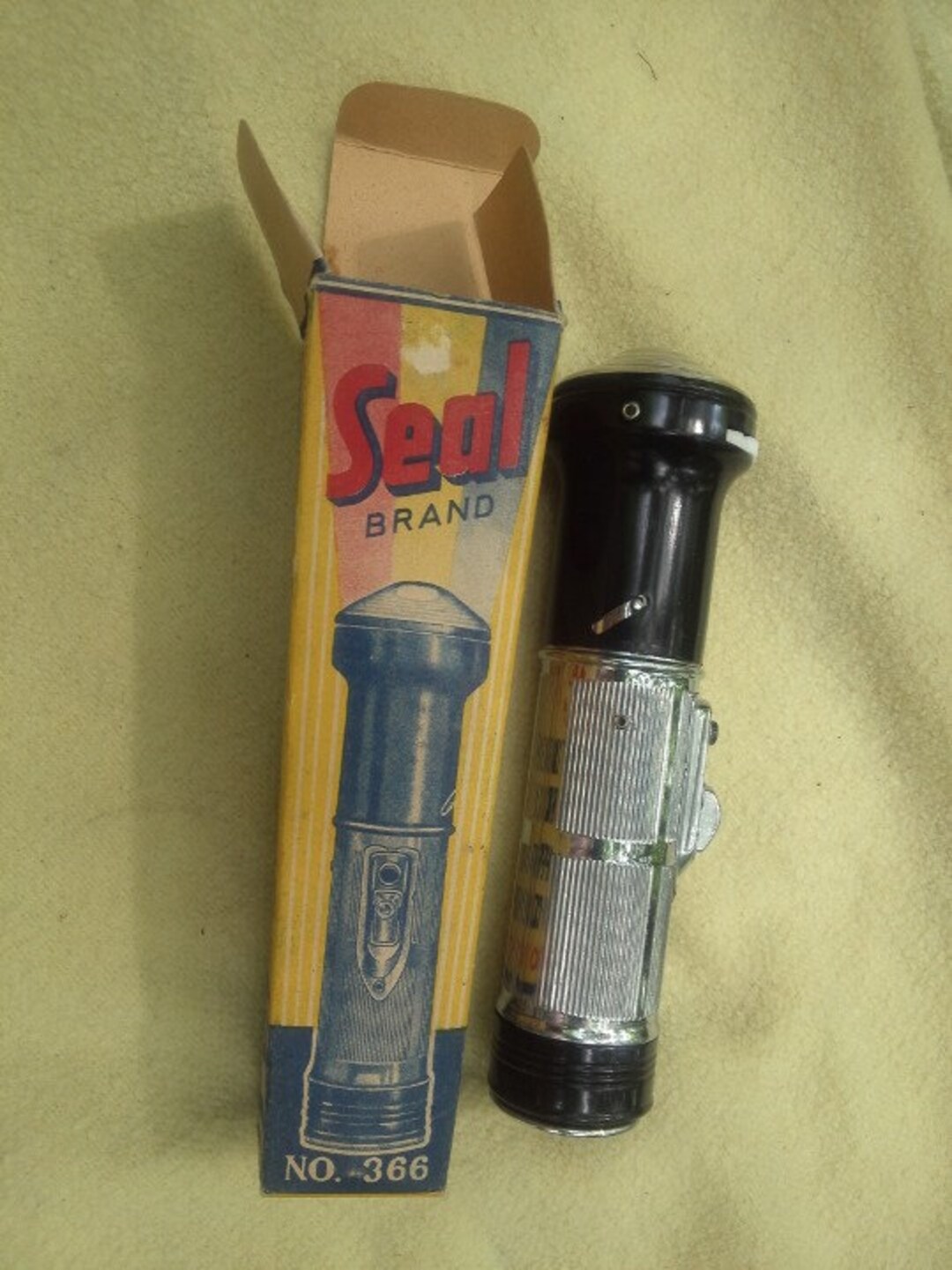 Flashlight Vintage in Original Box SEAL BRAND From British Empire - Etsy