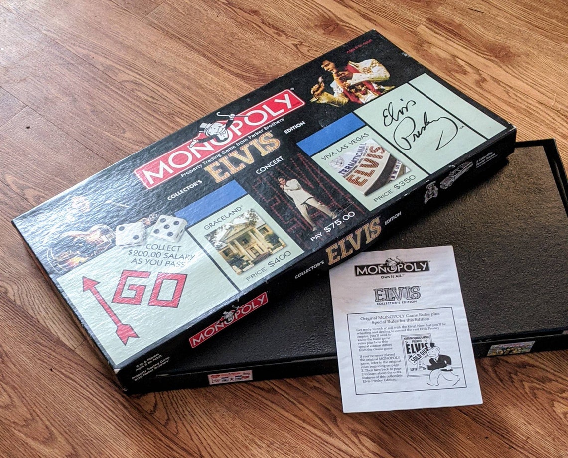 Elvis Monopoly Game Complete Boxed Set | Etsy