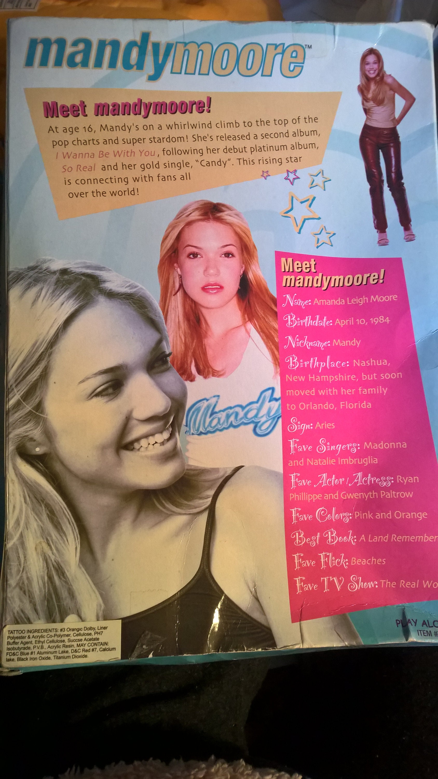 Mandy Moore DOLL Play Along "with Body Art" Edition in Box - Etsy