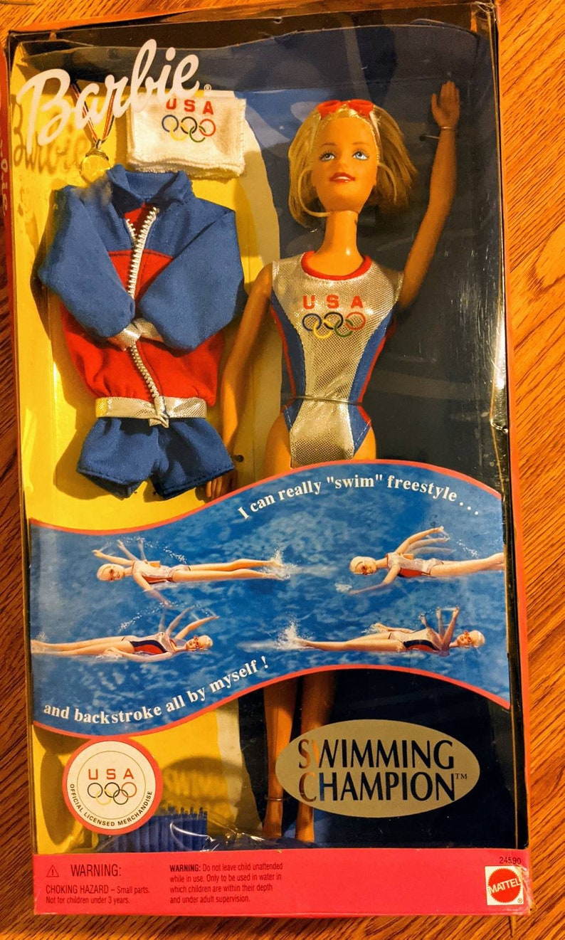 Barbie Olympic Swimmer Gold Medal - Etsy