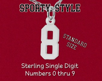 Number 9 Necklace | Etsy