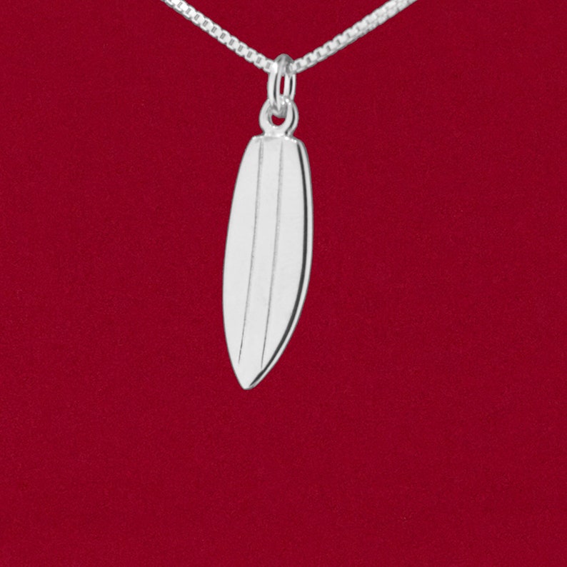 Surfboard Surf Board Charm 3D Pendant 925 Sterling Silver - Etsy