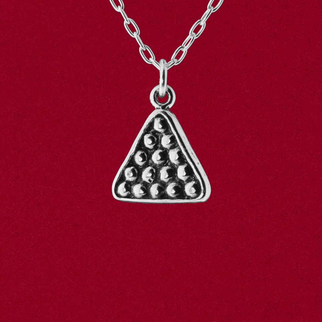 Billiard Pool Balls in Rack Charm Pendant 925 Solid Sterling Silver 2 ...