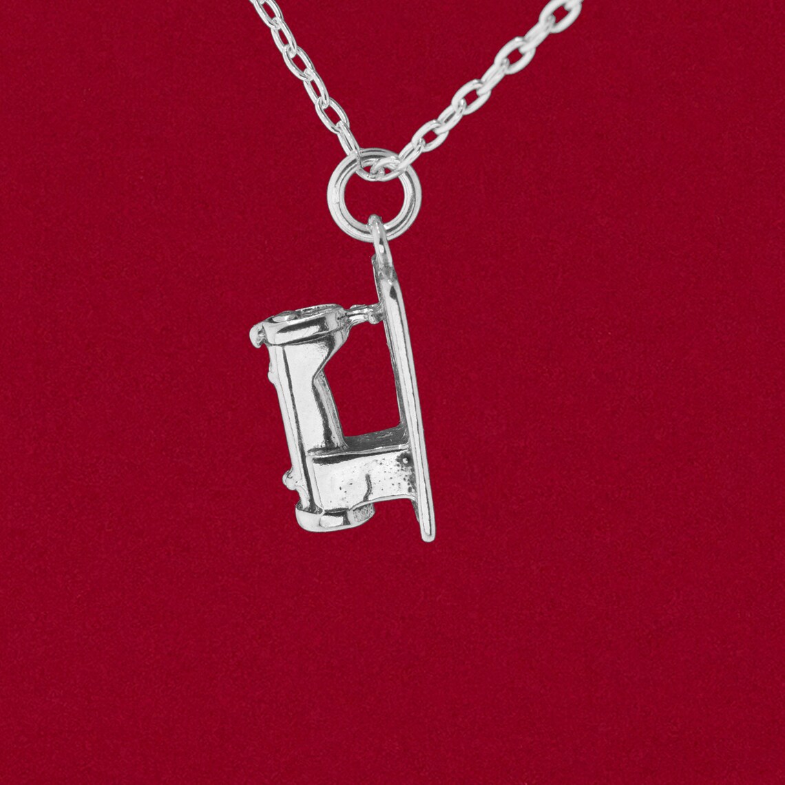 Sewing Machine Charm 3D Pendant 925 Sterling Silver Jewelry - Etsy