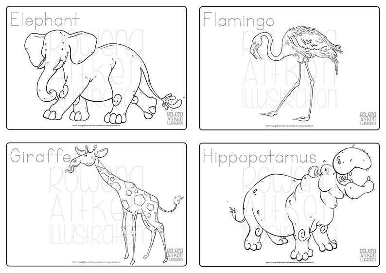 Print at Home Animal Alphabets Colouring in Sheet A4 & US Letter PDF ...