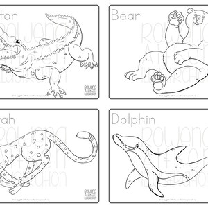 Print at Home Animal Alphabets Colouring in Sheet A4 & US Letter PDF ...