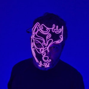 Phantom EL Wire Mask - Etsy