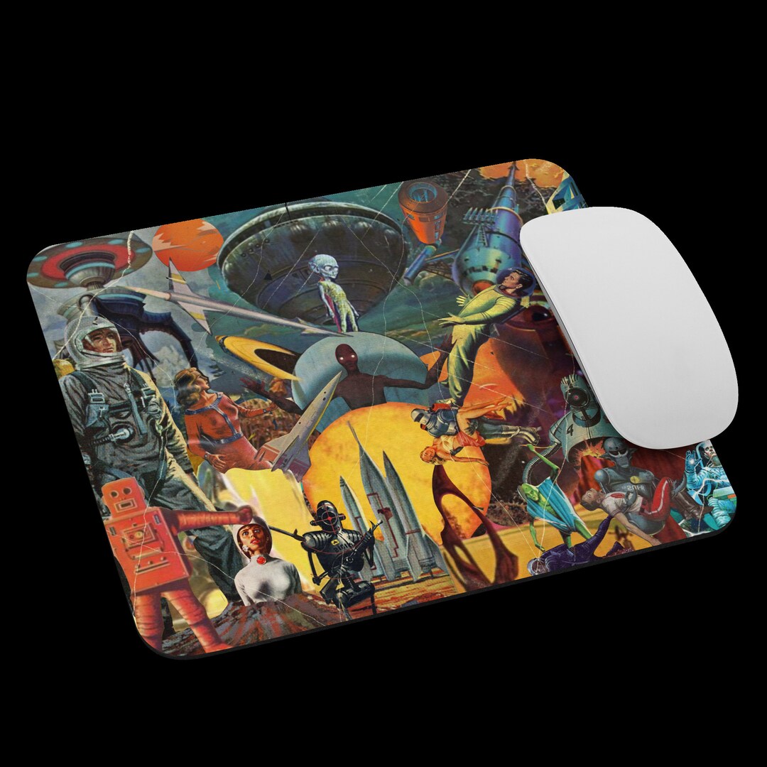 Scifi Collage Mouse Pad - Etsy