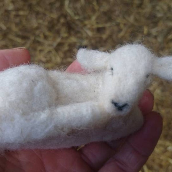 Needle Felted Lamb - Etsy