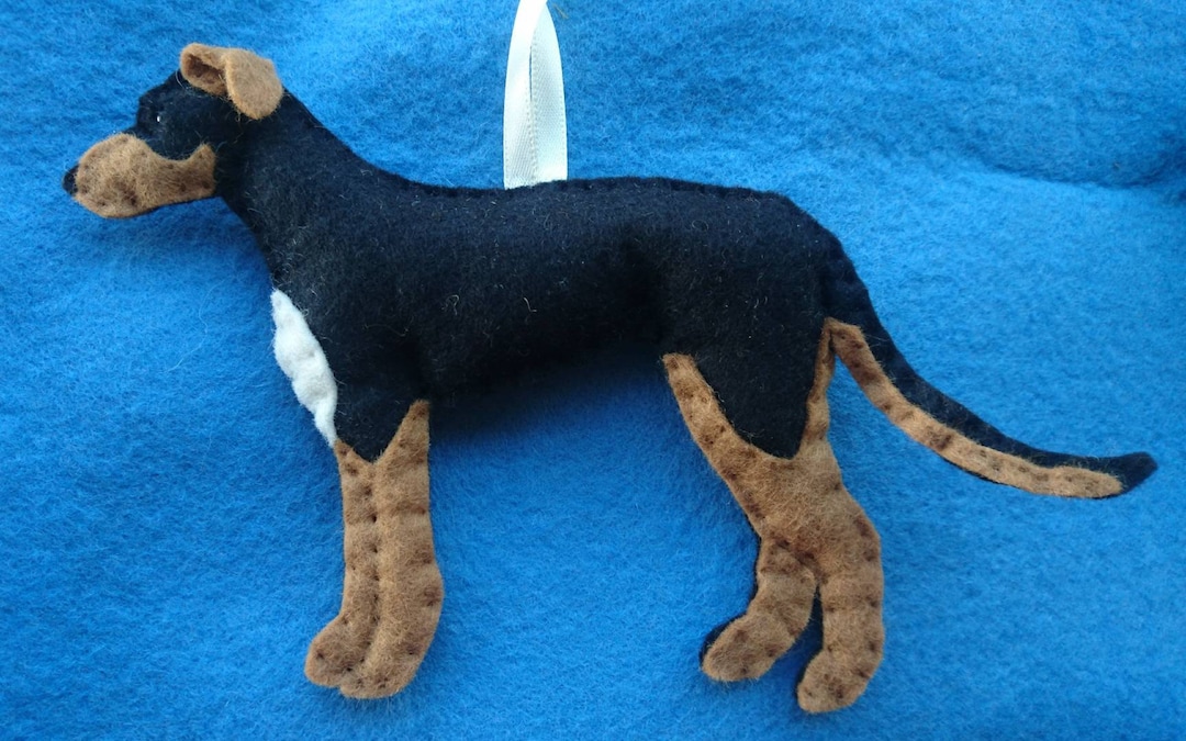 Lurcher/greyhound/whippet/ Felt Plush Hanging Dog Ornament, Filled With ...